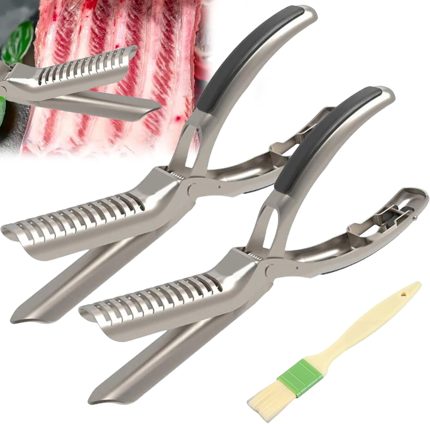 Ribmem Pro, Dishwasher Safe Stainless Steel Rib Membrane Remover Tool ...
