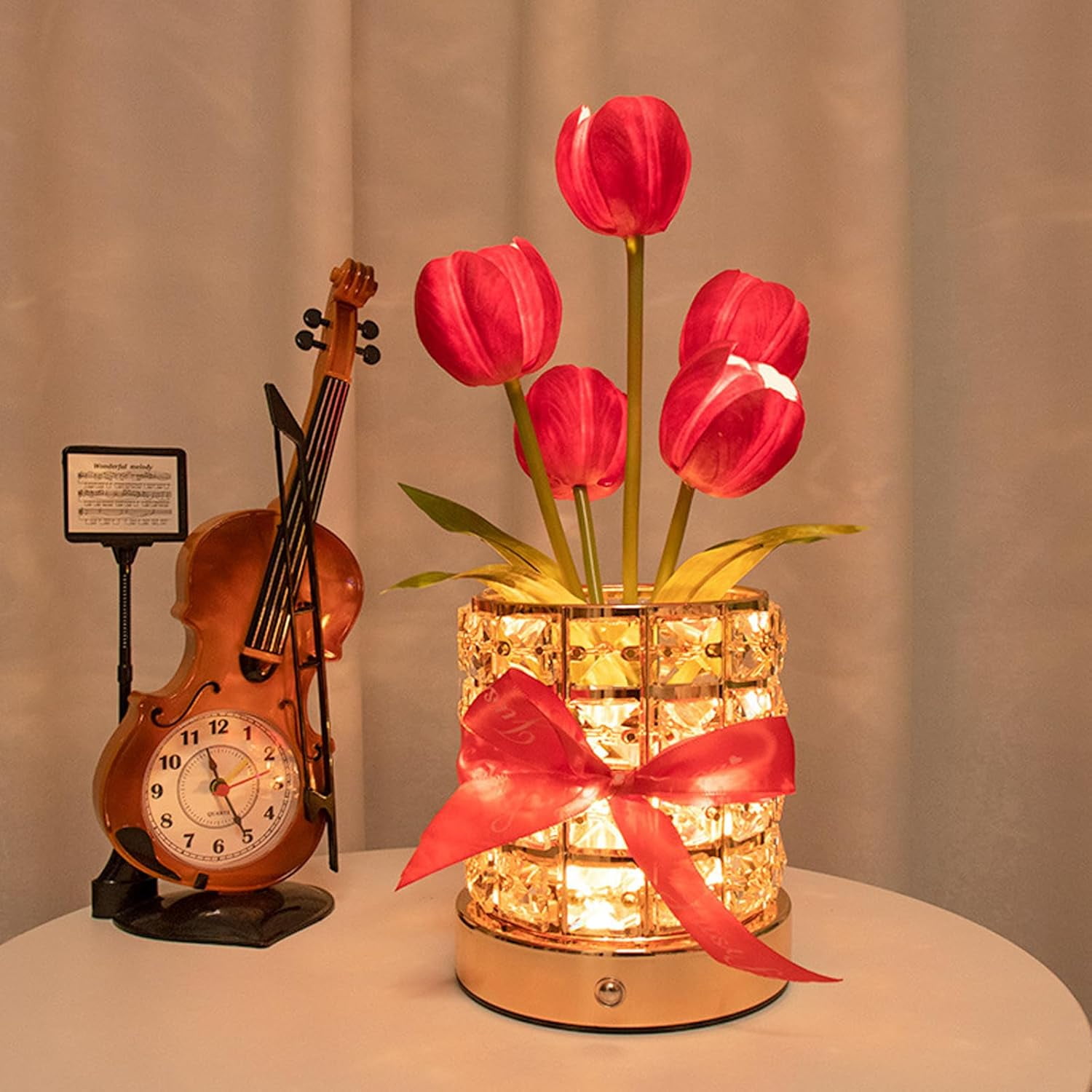 Sherum Tulip Bloom Light,Libiyi Vueeze Tulip Bloom Light,Rechargeable ...