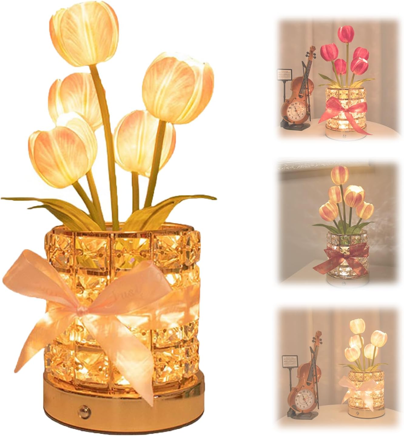 Sherum Tulip Bloom Light, Vueeze Tulip Bloom Light, Artificial Flower ...