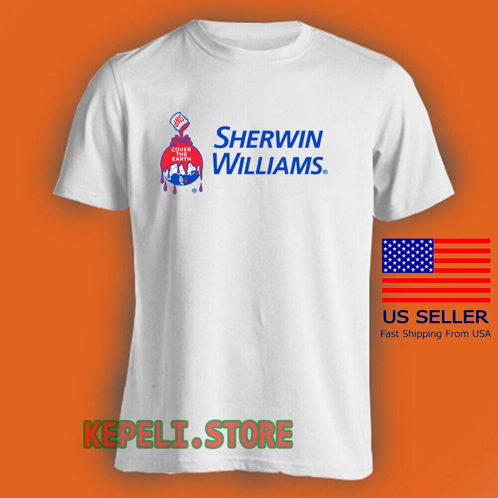 Sherwin Williams Paints Men's White T-shirt - Walmart.com
