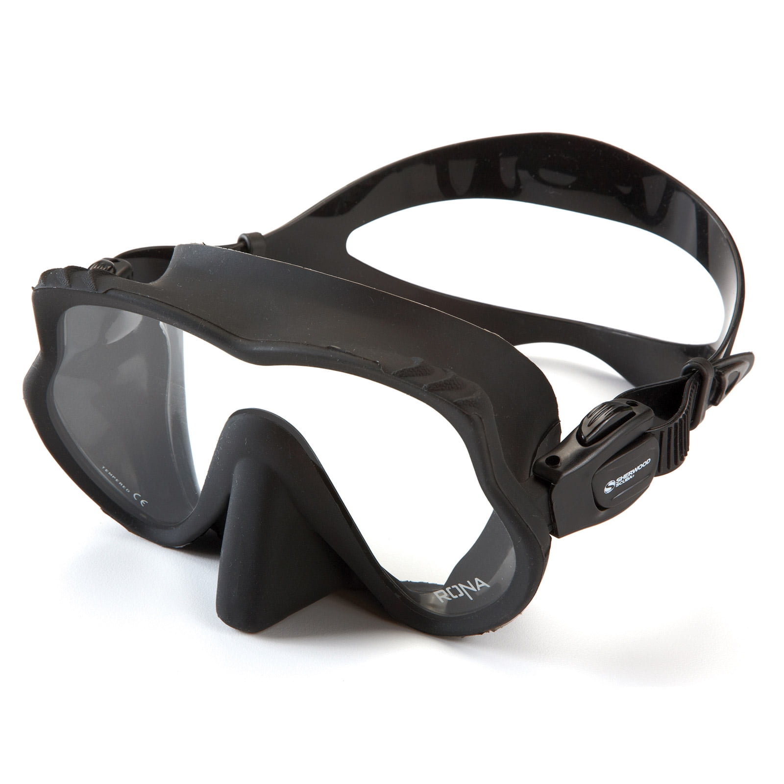 Sherwood Rona Frameless Mask (Black Silicone) - Walmart.com