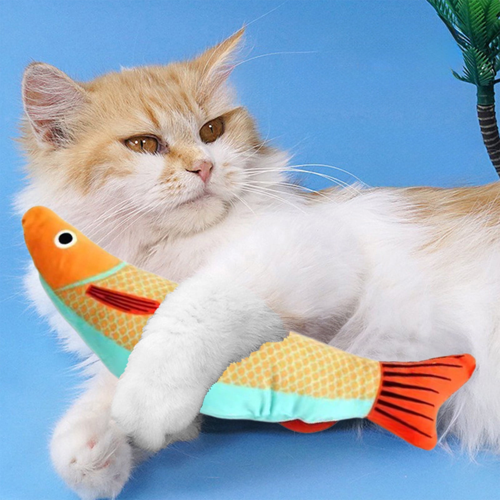 Shetay Cat Toys Fish, 1PC Catnip Crinkle Sound, Soft and Durable ...