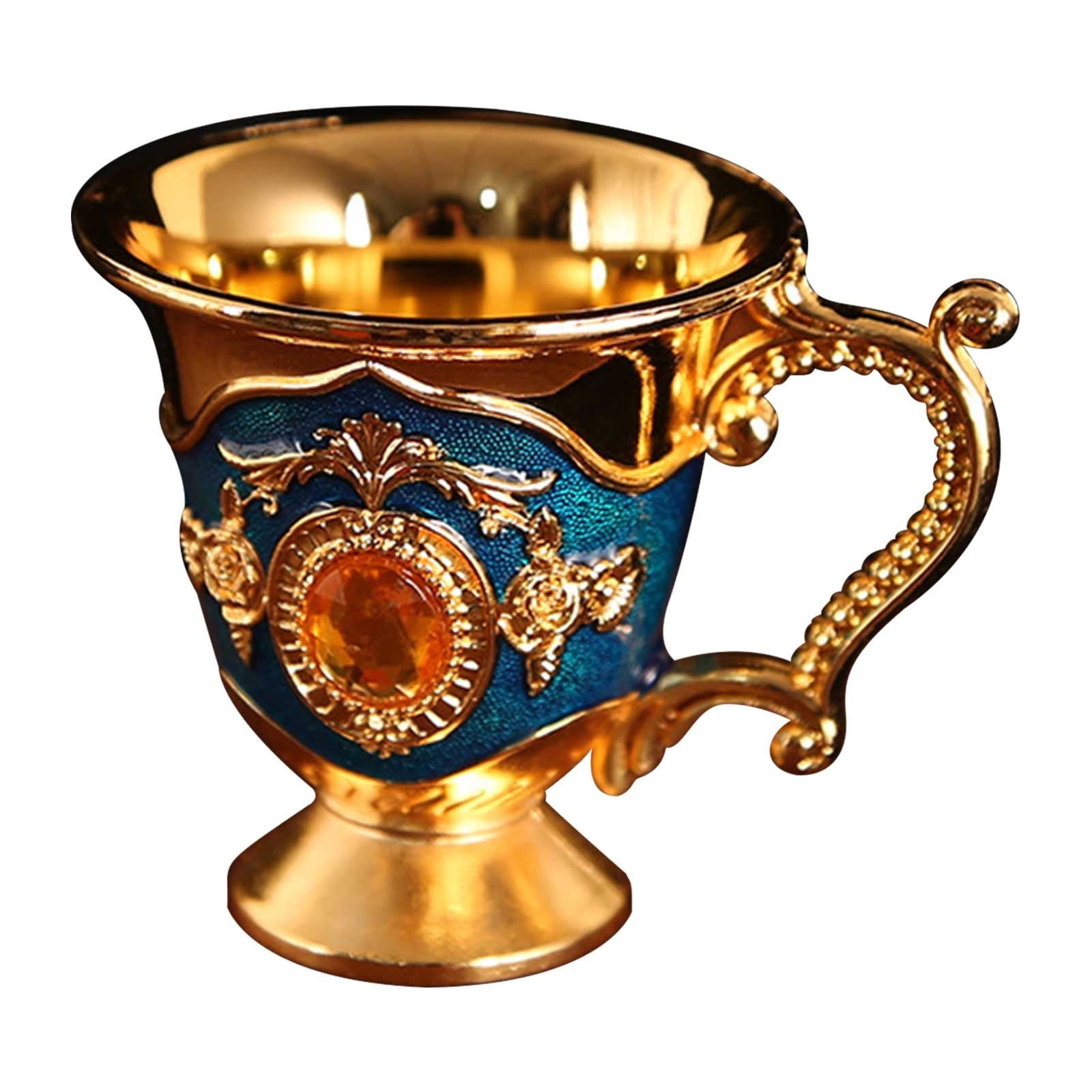 Shetay Retro Metal Wine Cups with Handle, Royal Chalices Medieval ...