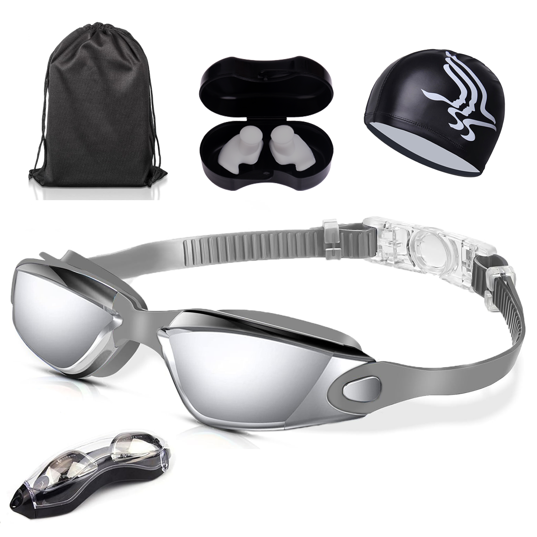 VIEW Swimming Gear Platina Swim Goggle, Clear Blue - Walmart.com