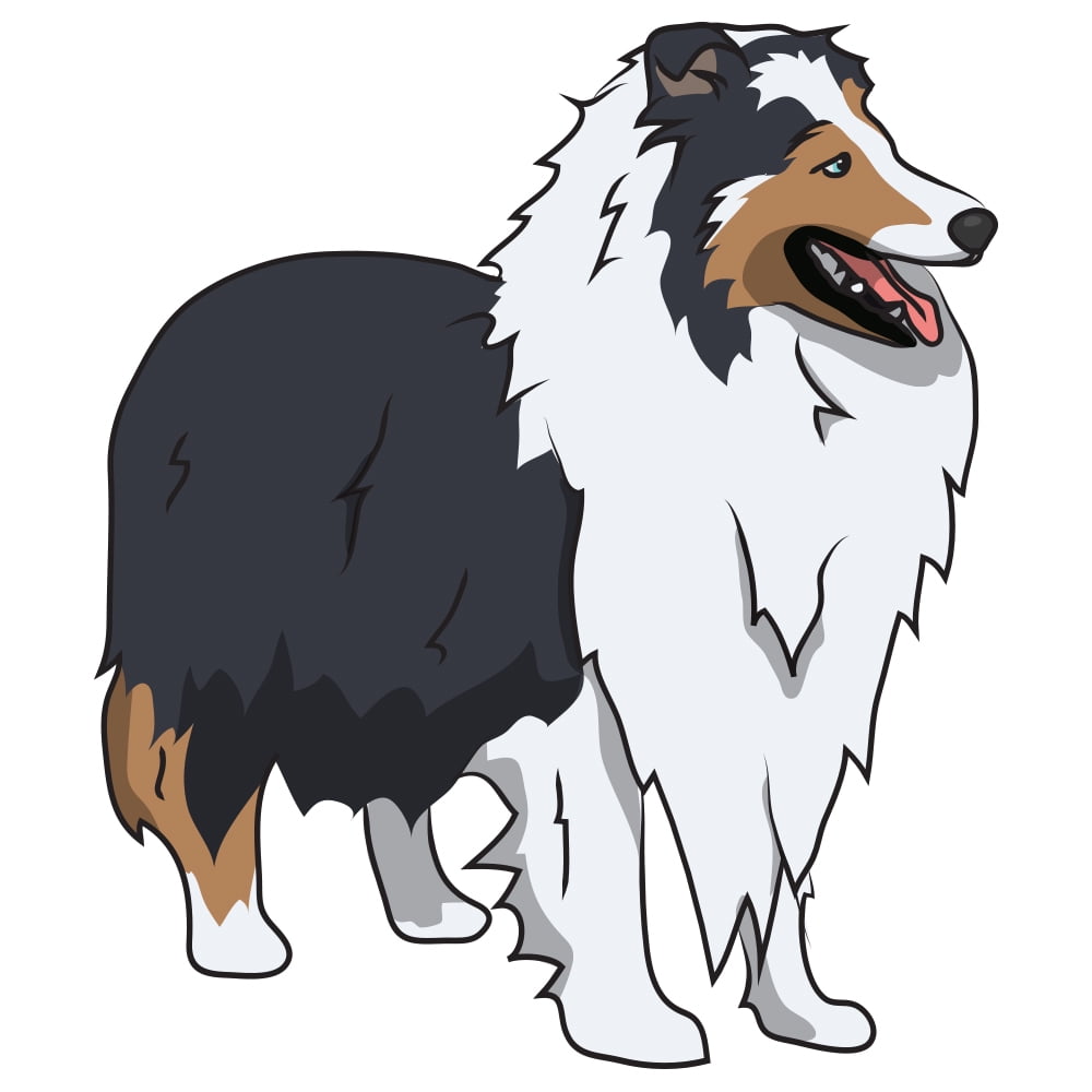 Shetland Sheepdog Decal | Indoor/Outdoor | Dog Lover Super Cute Sticker ...