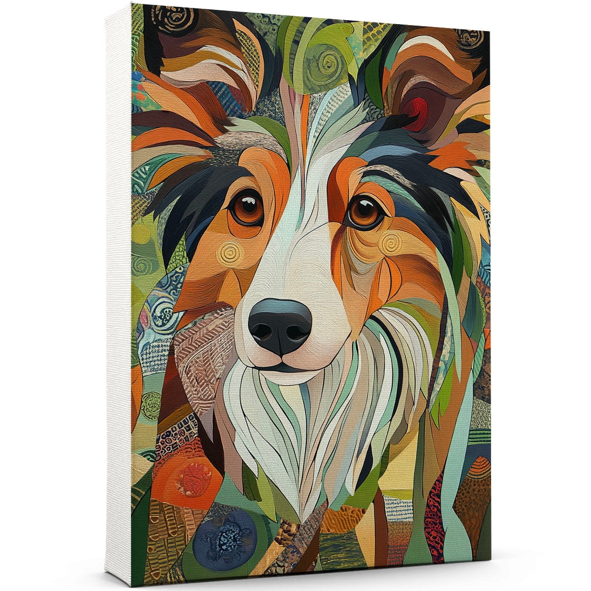 Shetland Sheepdog Dog Art Print Poster 8x12in, Wall art Painting Decor ...
