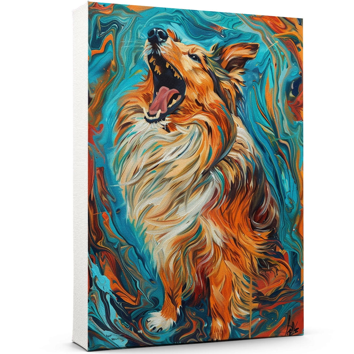 Shetland Sheepdog Dog Art Print Poster - Shetland Sheepdog Dog Canvas ...