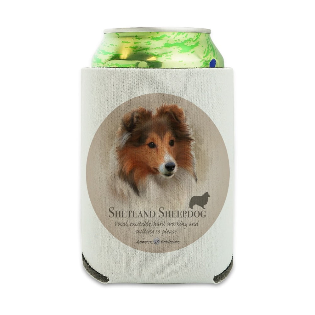 Shetland Sheepdog Dog Breed Can Cooler - Drink Sleeve Hugger ...
