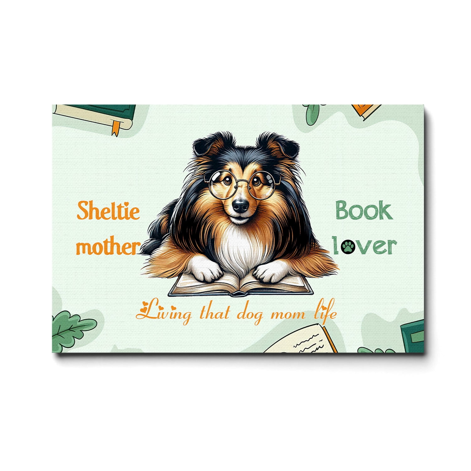Shetland Sheepdog Sheltie Mother Book Lover Happy Mother's Day ...