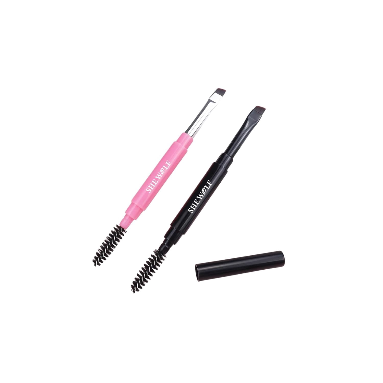 Shewolf Professional Angled Eyebrow Brush Set Makeup Grooming Tool ...