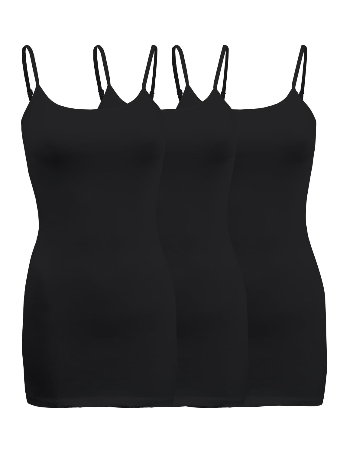 ShezPretty 3-Pack - Women's Basic Cami with Adjustable Spaghetti Straps ...