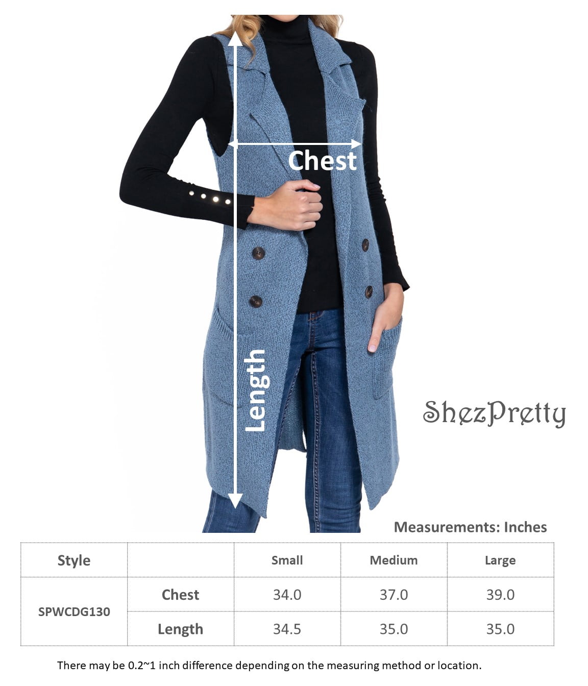 ShezPretty Women's Casual Sleeveless Open Front Long Cardigan Sweater ...