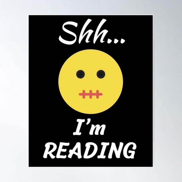 Shh I'M Reading Poster Wall Art, Modern Wall Decor For Living Room ...