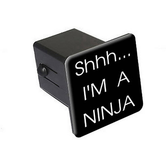 Shhh! I'm A Ninja 2" Tow Trailer Hitch Cover Plug Insert - Walmart.com