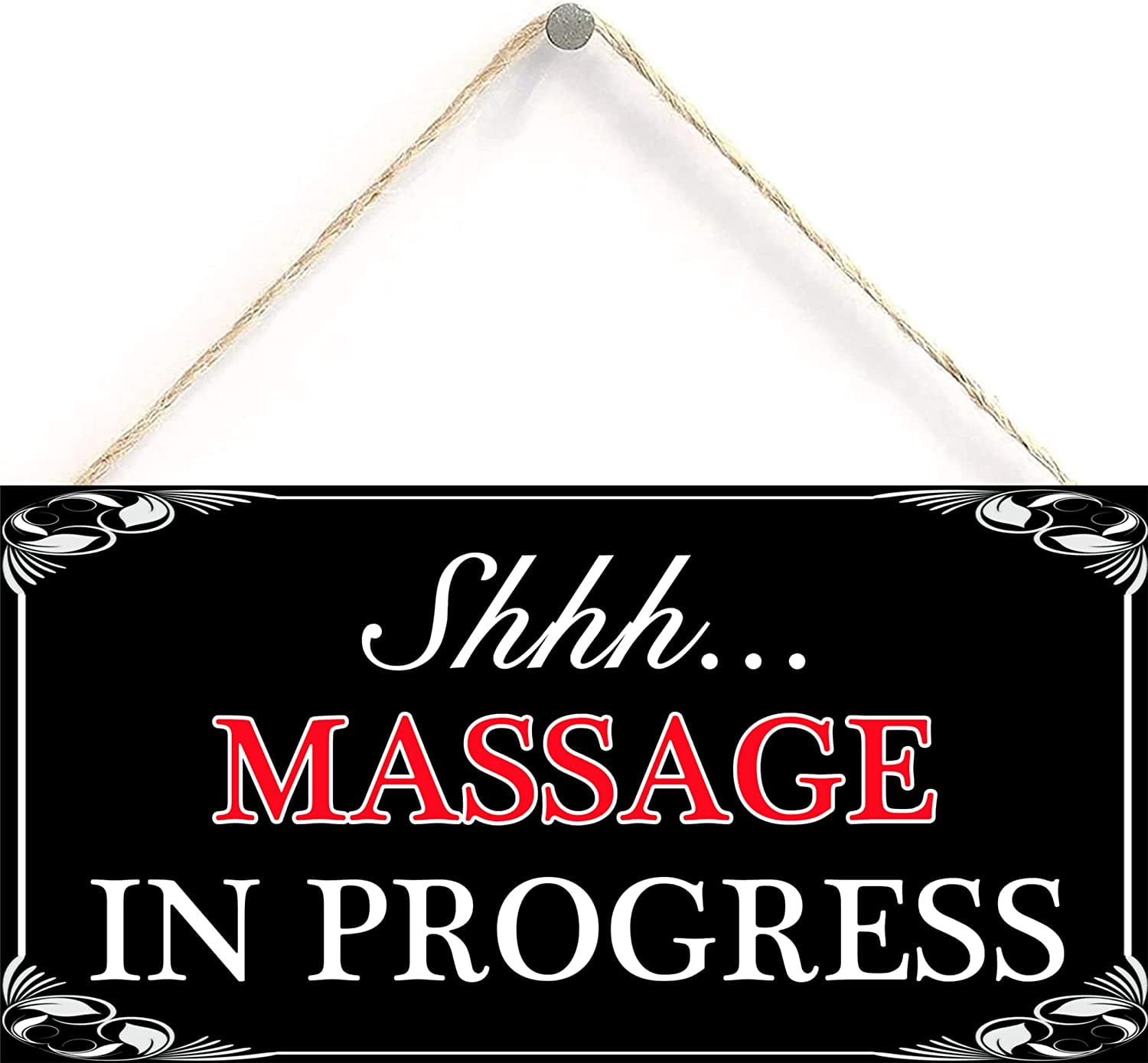 Shhh... Massage In Progress Hanging Sign Decorative Wood Sign Home ...