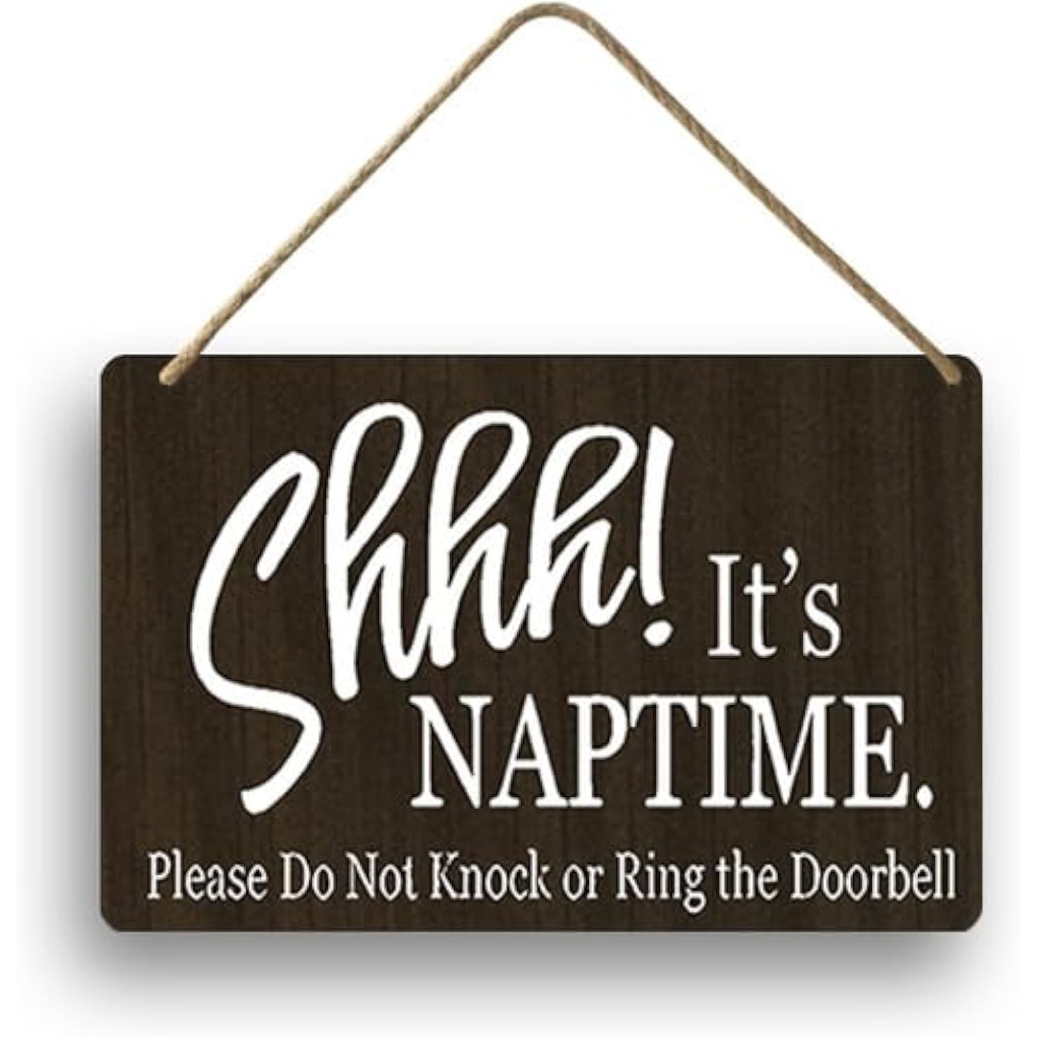 Shhh It's Nap Time Please Do Not Knock or Ring The Door Bell Door Sign ...