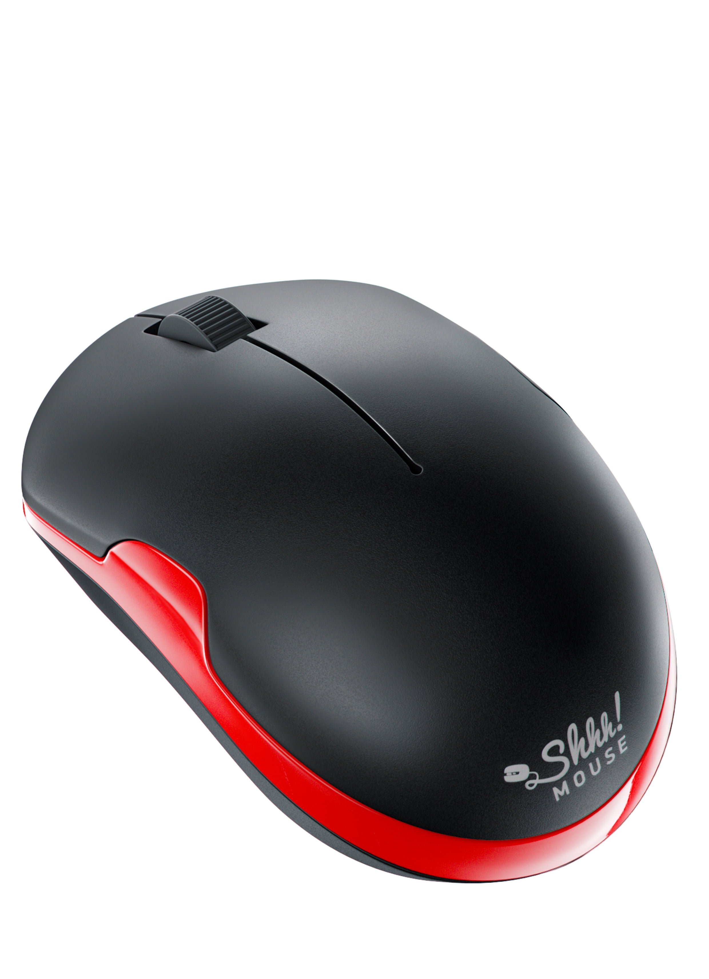 ShhhMouse Wireless Silent Noiseless Clickless Mobile Optical Mouse with USB Receiver and ...