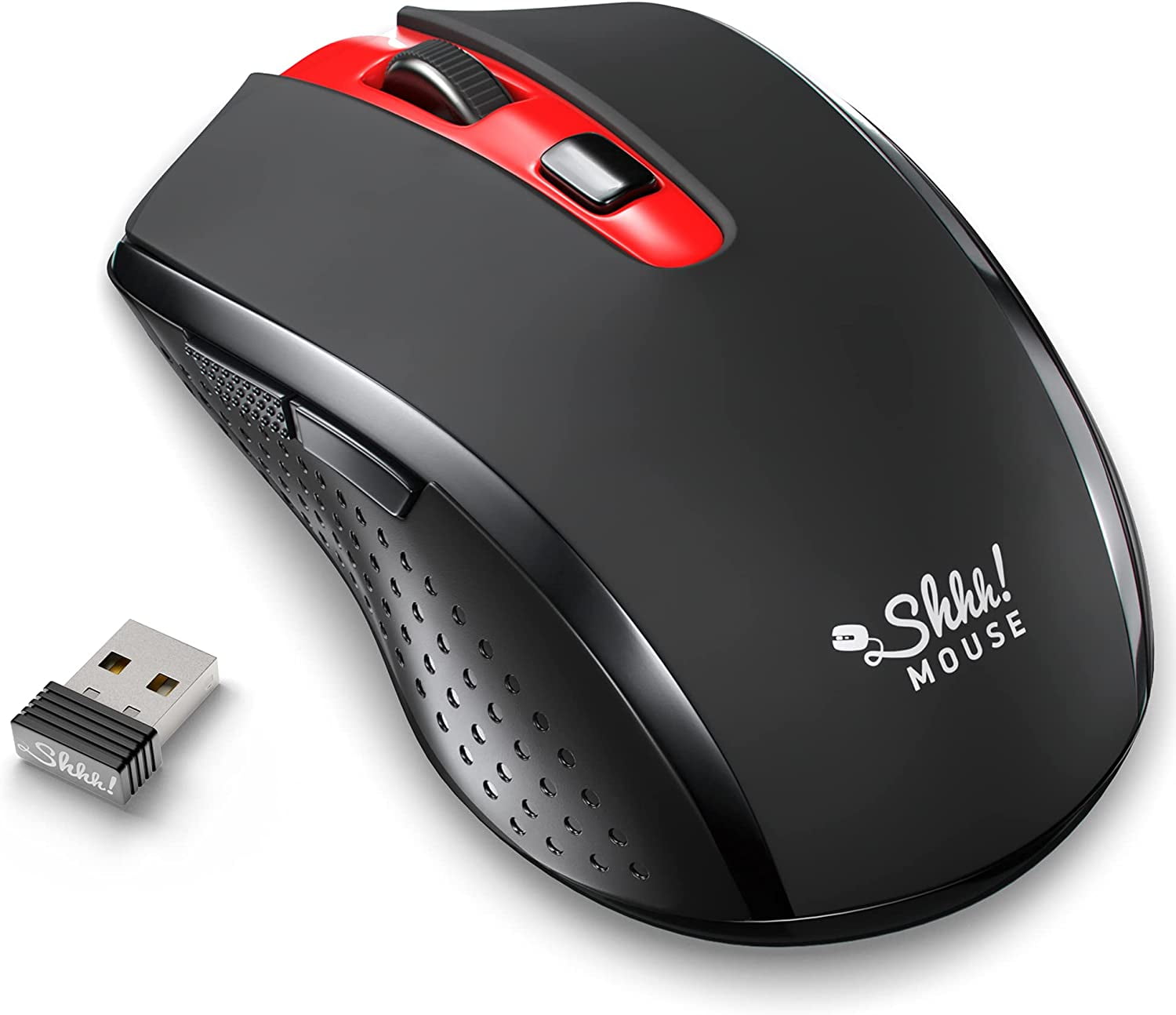 Shhhmouse i440 Cordless Ergonomic Mouse, Silent Wireless for PC, Laptop ...