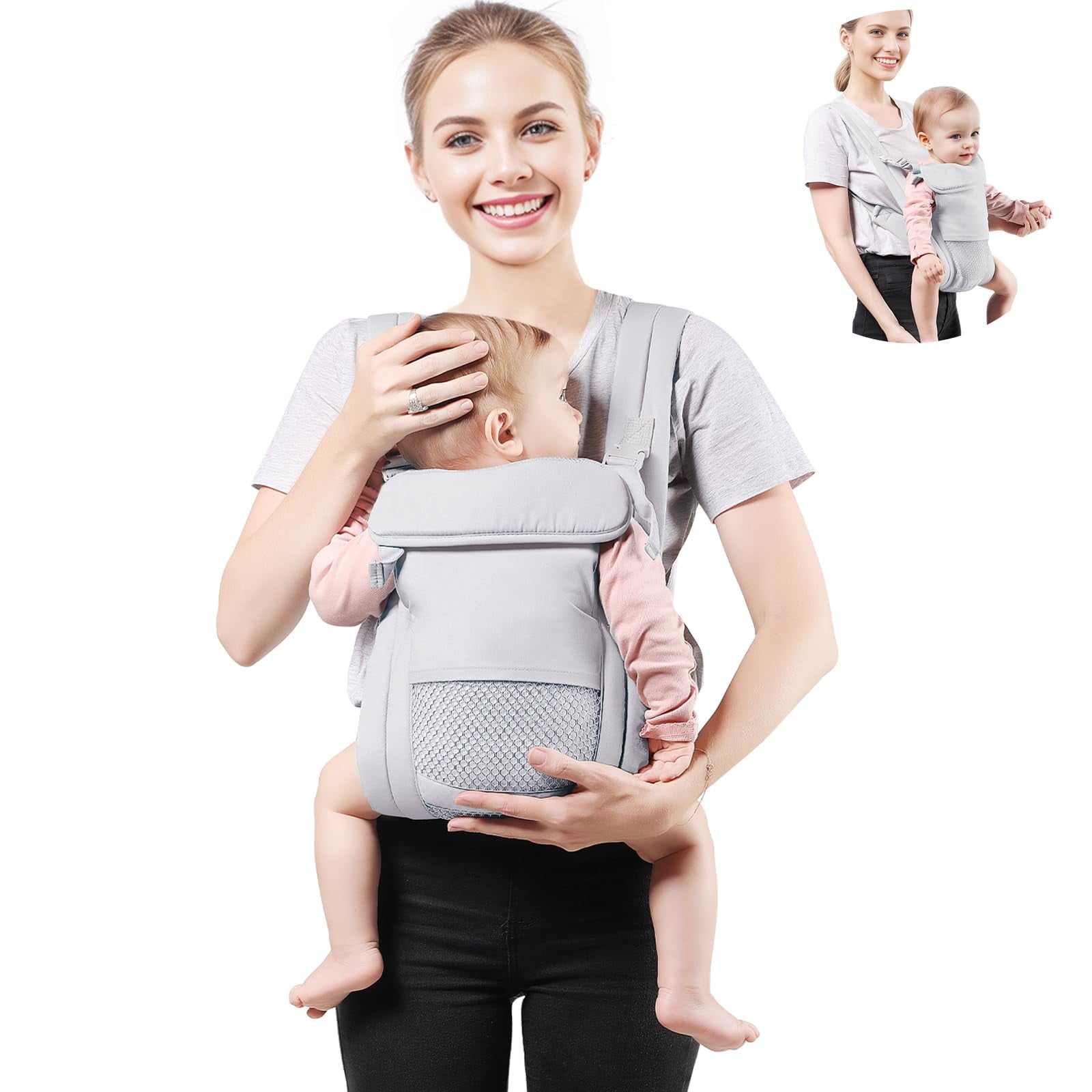Shiaon Baby Carrier Newborn OIF8 to Toddler(7-30lbs), Toddler Carrier ...