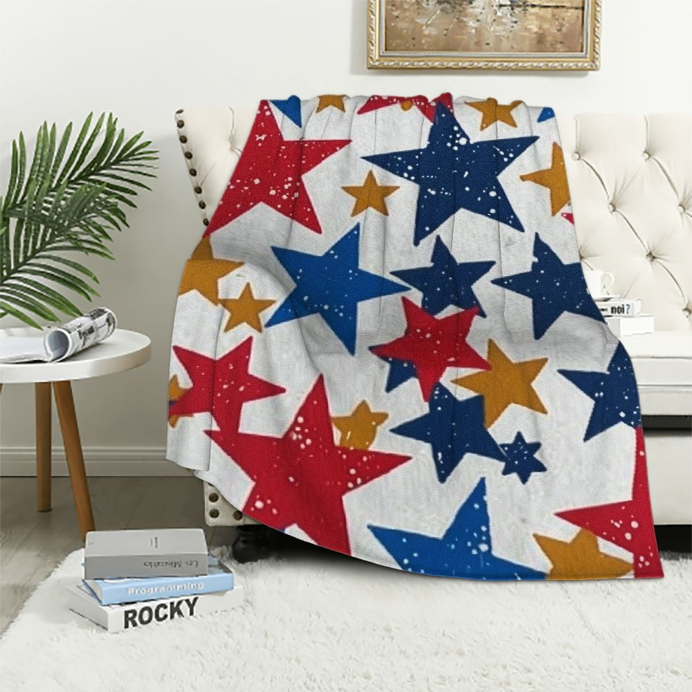 Shiartex 4th of July Blanket, Independence Day Blanket Gift, Memorial ...