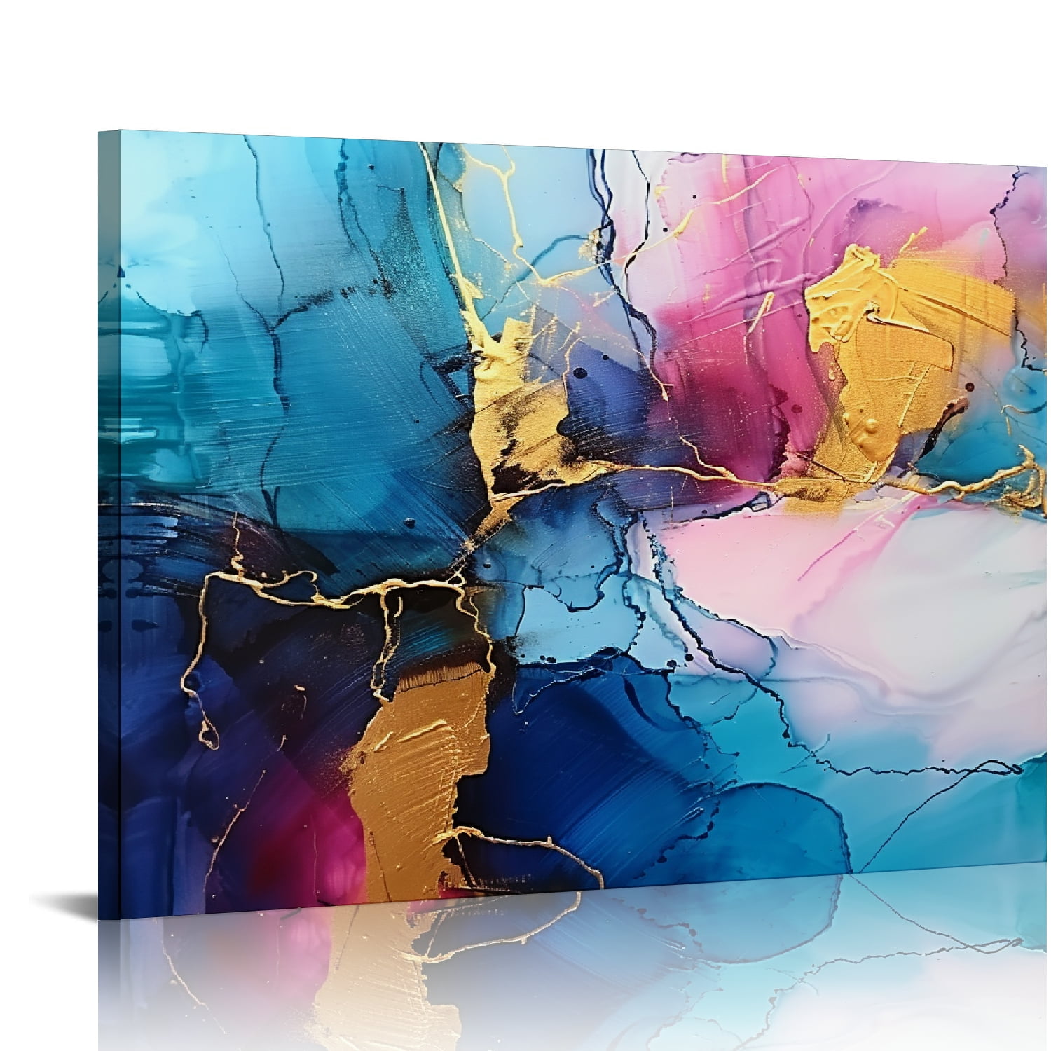 Shiartex Abstract Expressionism Canvas Print Wall Art Decor 20x16in ...