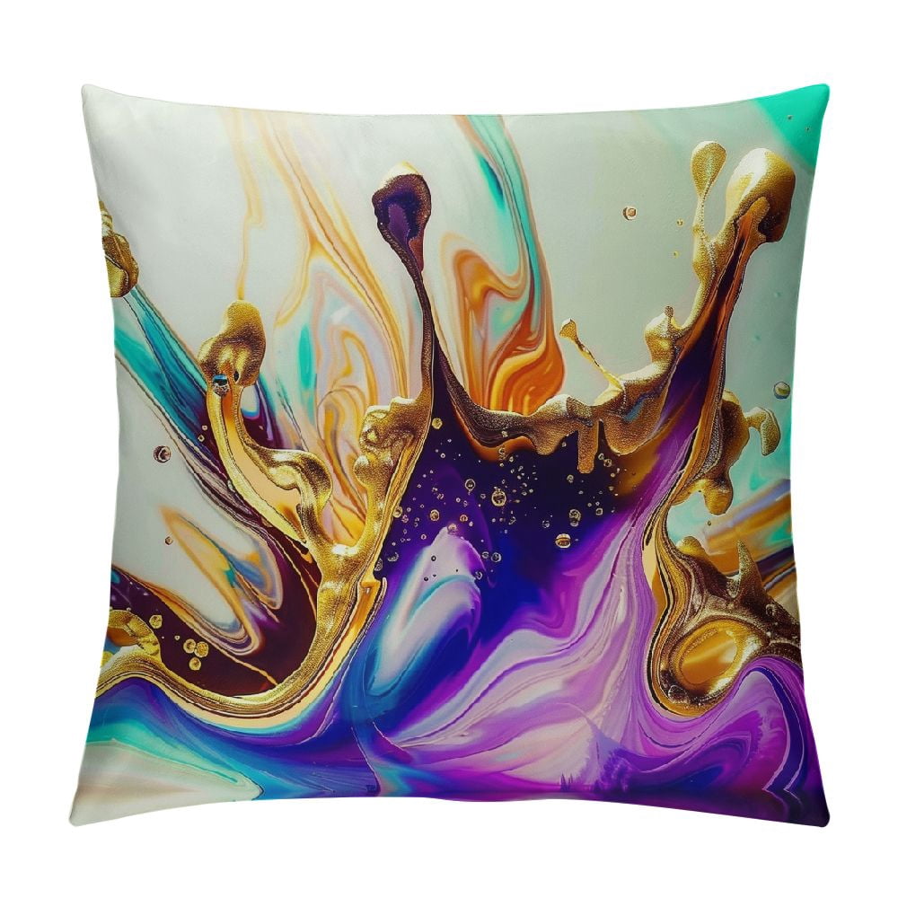 Shiartex Abstract Painting Pattern，Printed Throw Pillow Cushion Covers ...