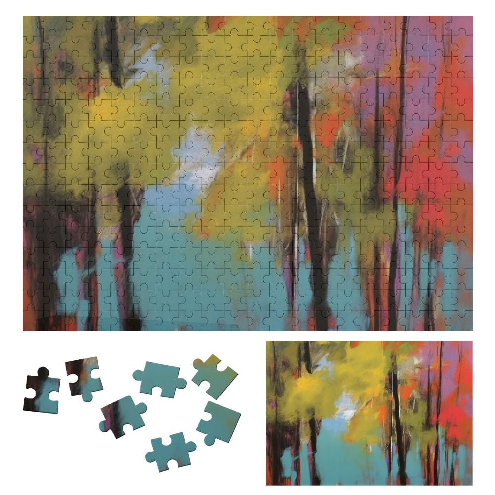 Shiartex Abstract Painting Wooden Jigsaw Puzzle, Impossible Hard ...