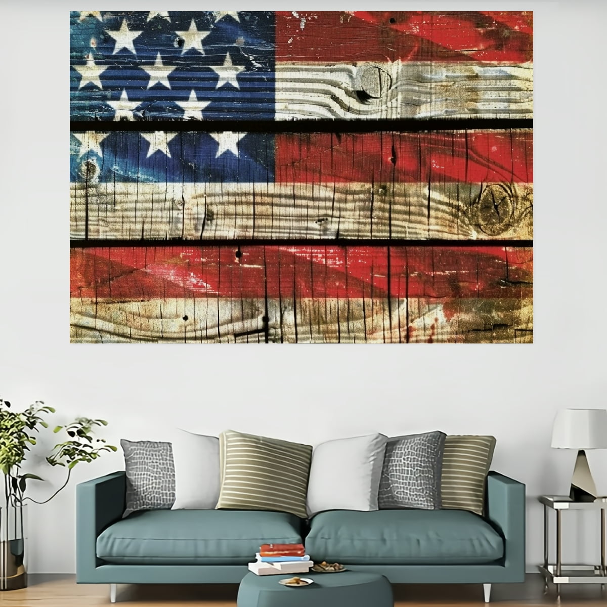 Shiartex American Flag Tapestry 100% Polyester for Living Room Bedroom ...