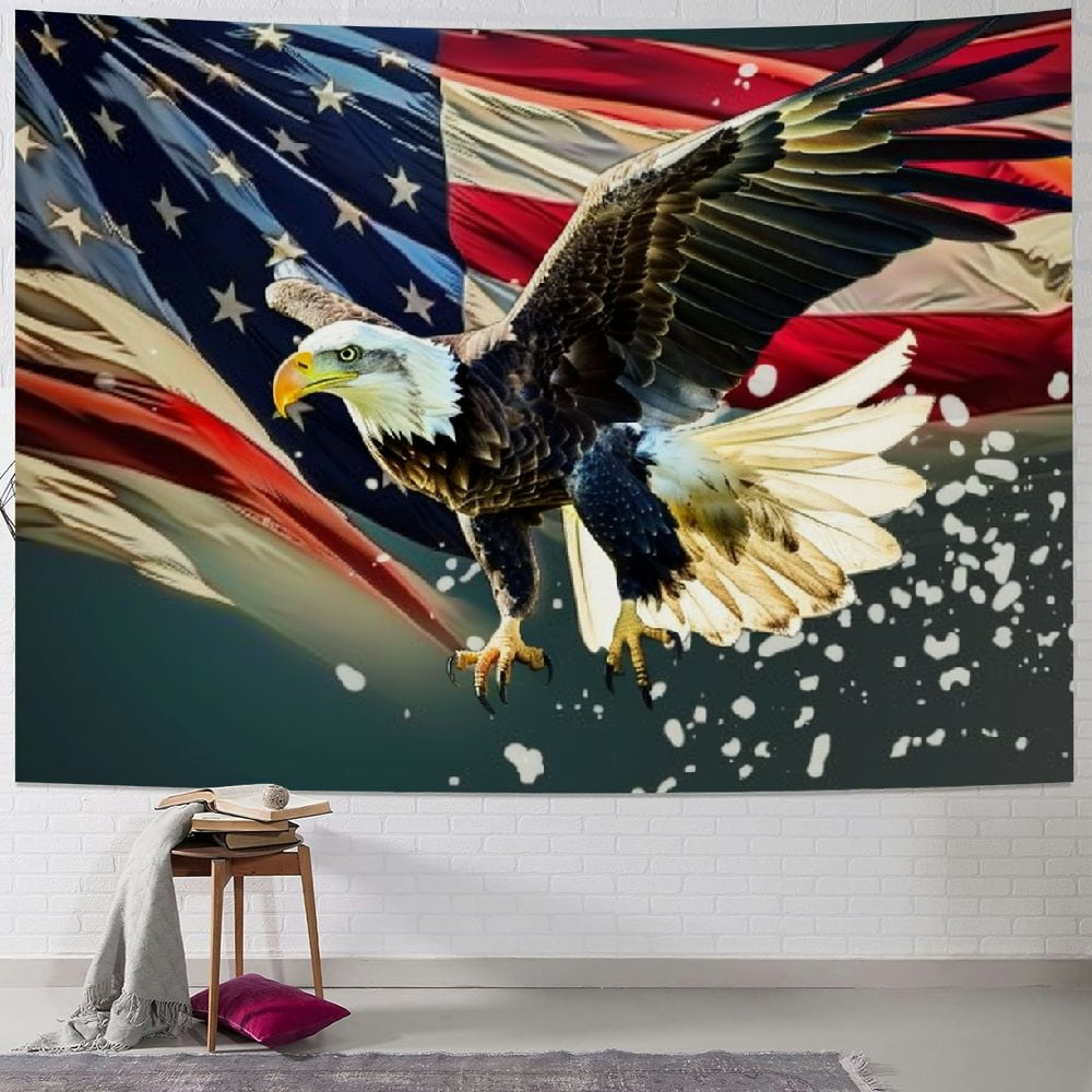 Shiartex American Flag Tapestry, Vintage Retro Stars and Stripes ...