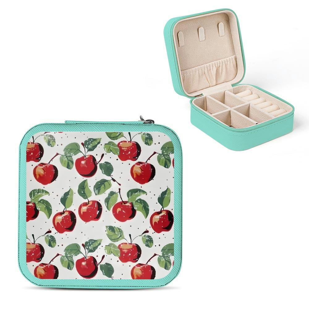 Shiartex Apples Leaves White Background Jewelry Storage Artifacts ...