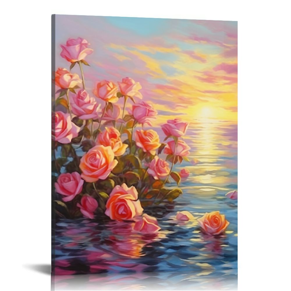 Shiartex Art Work for Home Walls Roses Lighthouse Seascape Pictures ...