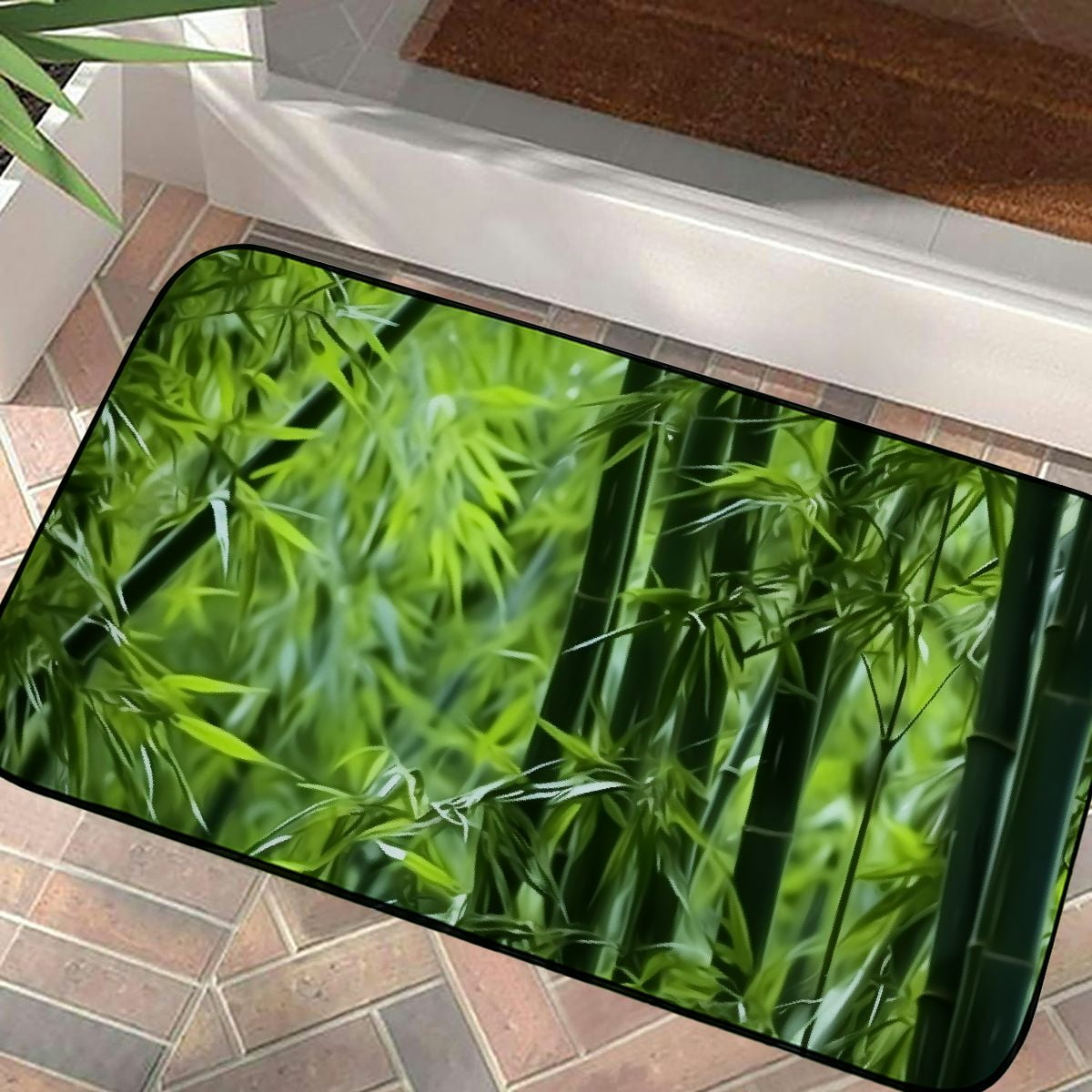 Shiartex Bamboo Tree Mats for Floor Comfort Kitchen Square Mat Indoor ...