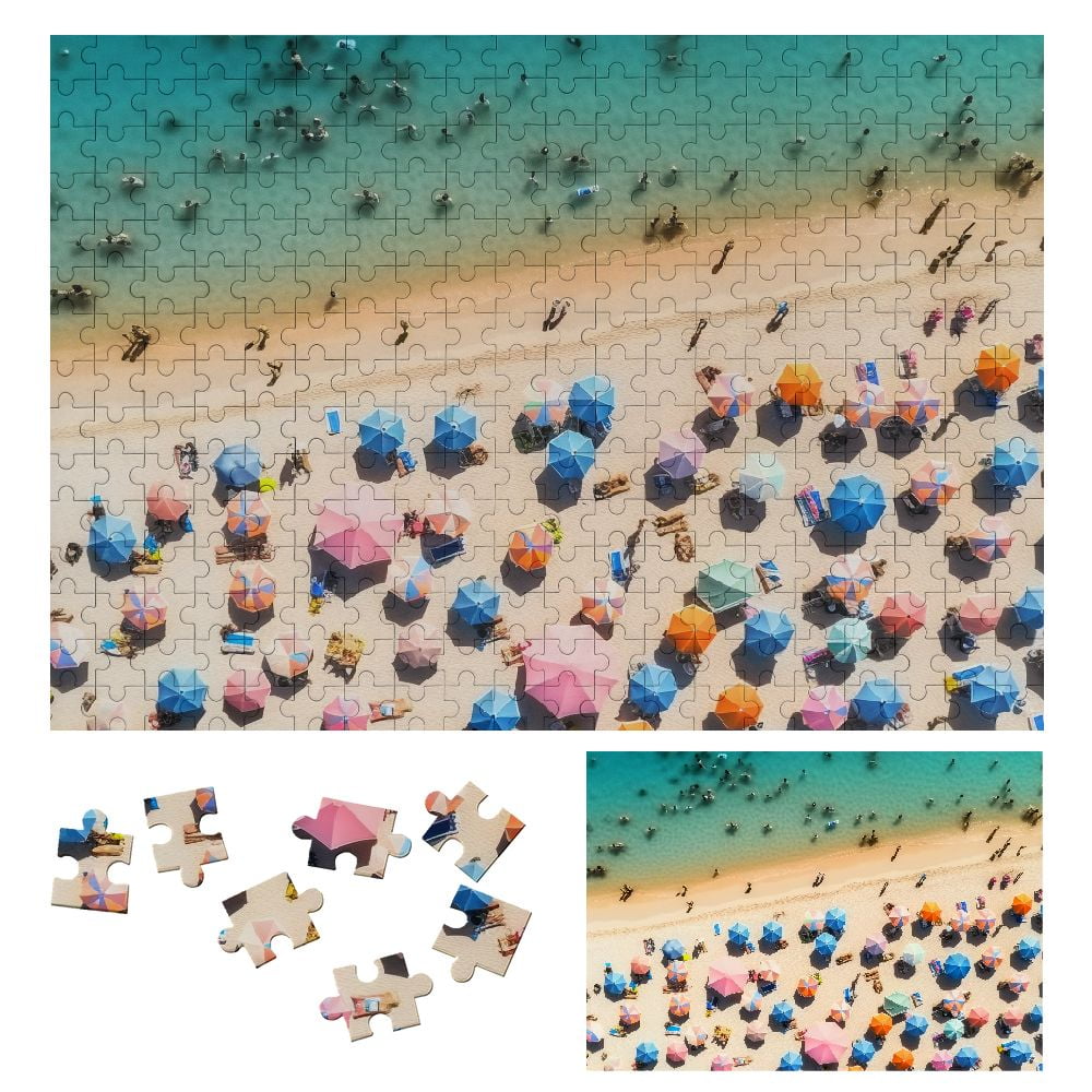 Shiartex Beach ‘Brellas - Jigsaw Puzzle - Bright, Unique Puzzle of The ...