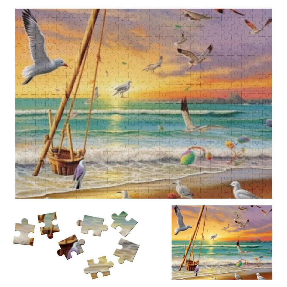 Shiartex Beach Sunset Puzzles for Adults, Colorful Ocean Summer Hawaii ...