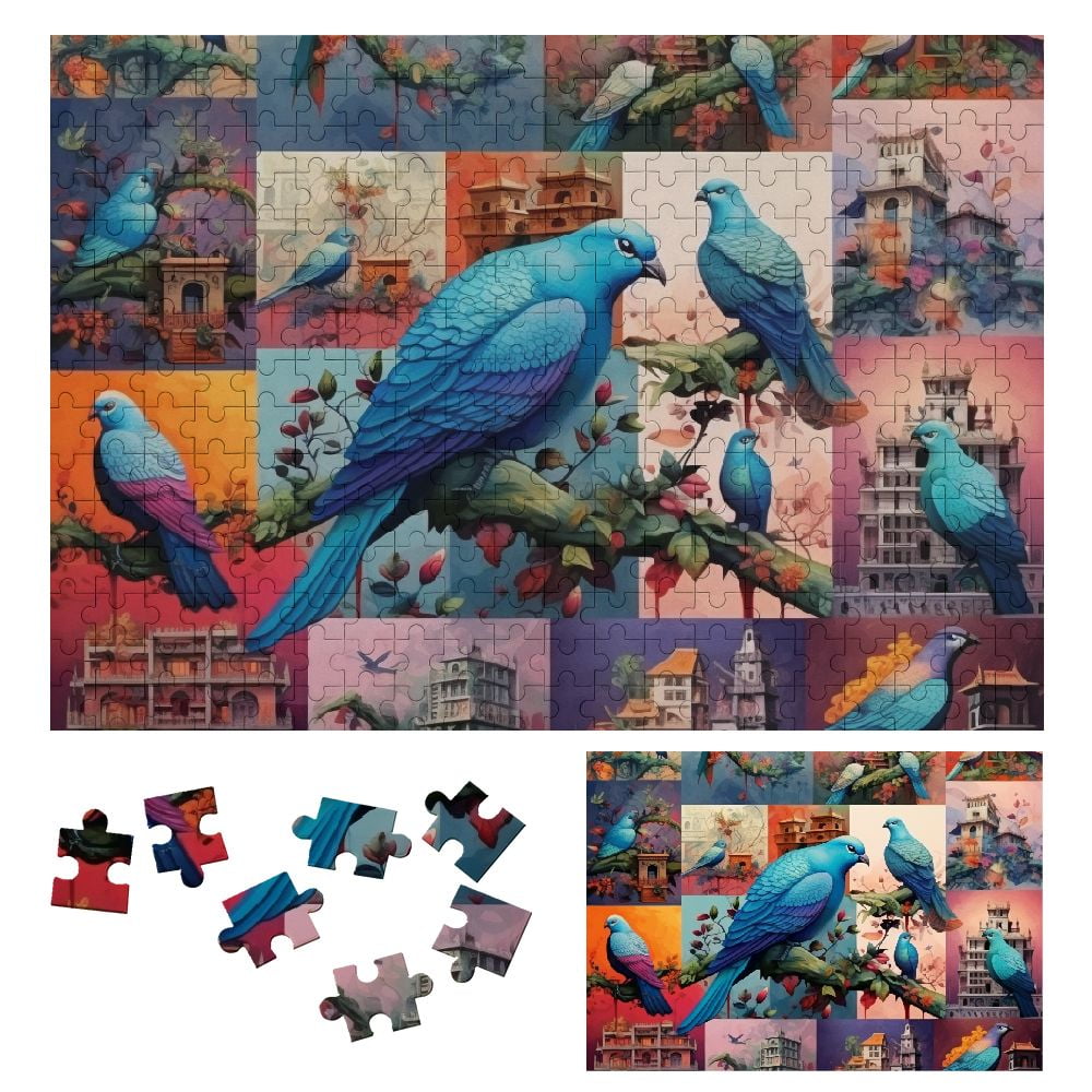 Shiartex Bird Puzzles for Adults, Hummingbird Jigsaw Puzzles, Color ...