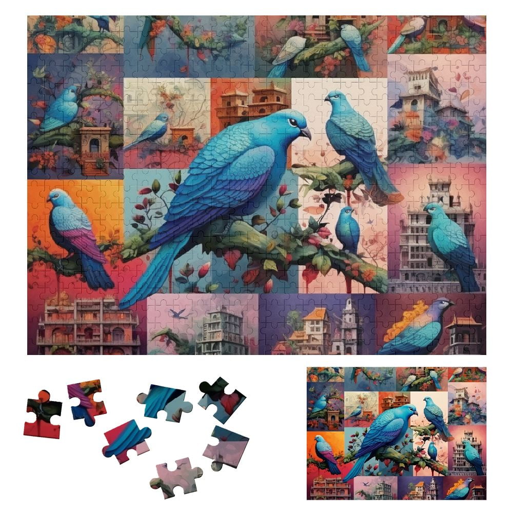 Shiartex Bird Puzzles for Adults, Hummingbird Jigsaw Puzzles, Color ...