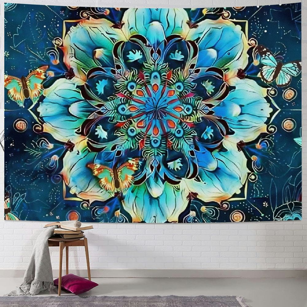 Customer reviews for Shiartex Blue Mandala Tapestry Psychedelic ...