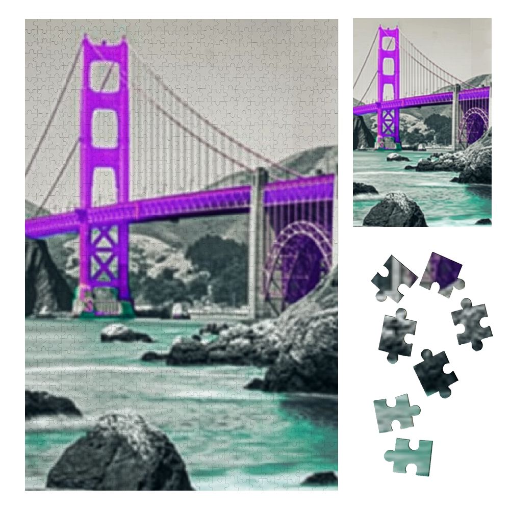 Shiartex Bridge Water Rocks Wooden Jigsaw Puzzle Family Friends Gift ...
