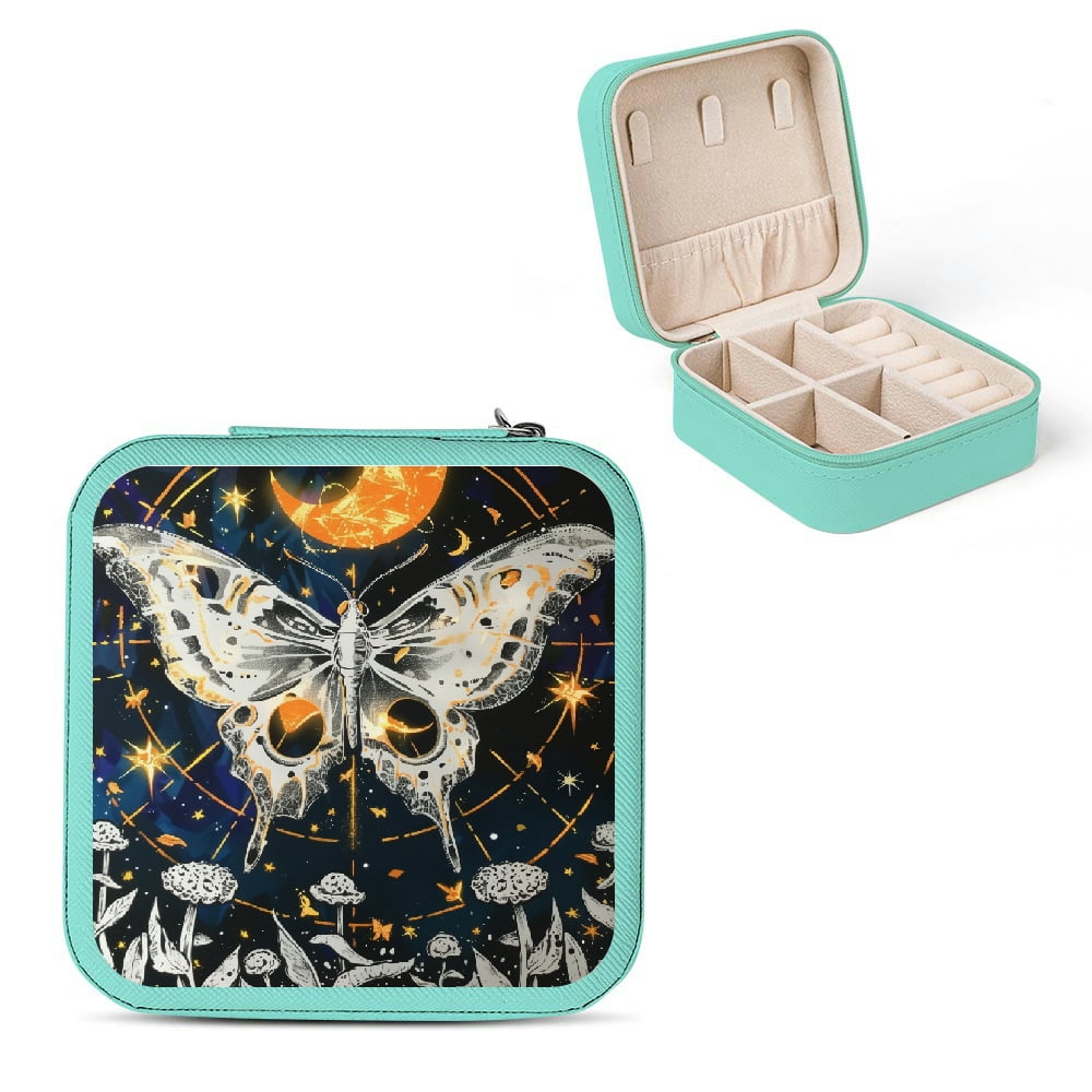 Shiartex Butterfly Sun Moon Jewelry Box for Necklace, Ring, Earring ...