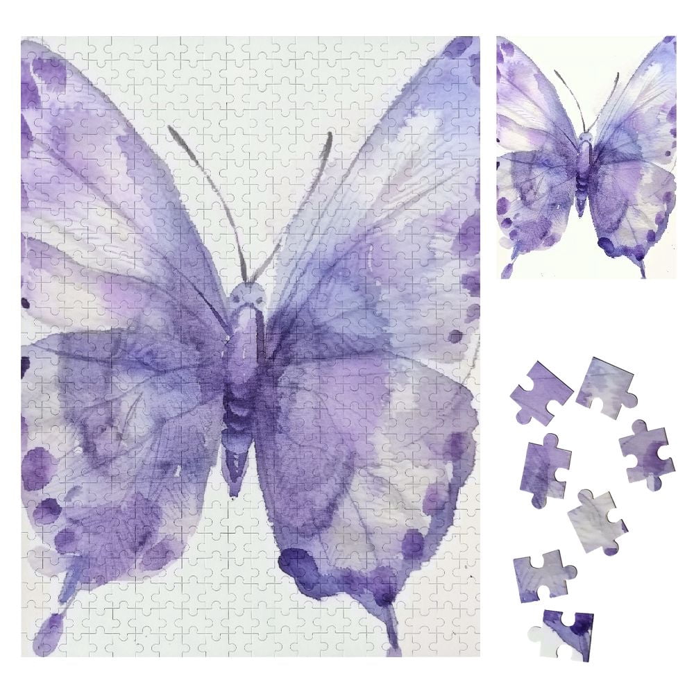 Shiartex Butterfly Wooden Jigsaw Puzzle for Family and Friends, Premium ...