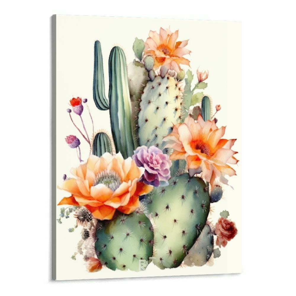 Shiartex Cactus Posters, Canvas Wall Art Cactus Decor,Cacti Botanical ...