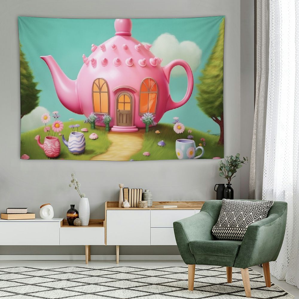 Shiartex Candy Tapestry Wall Hanging Candy Wall Tapestry Landscape ...