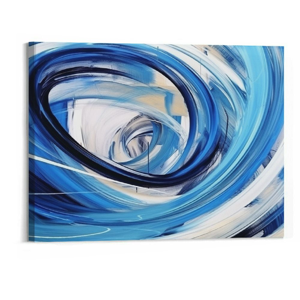Shiartex Canvas Prints Abstract Blue Wall Art Print Paintings Abstract ...