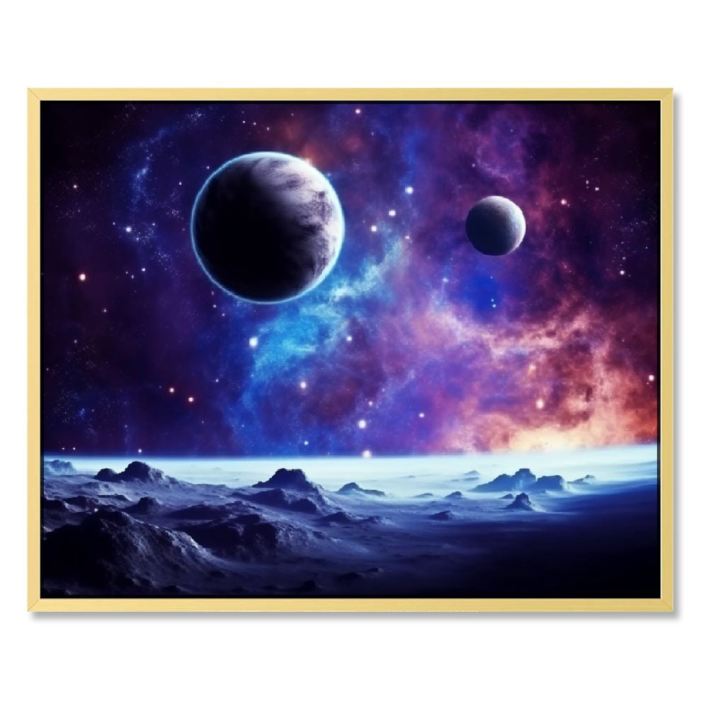 Shiartex Canvas Prints Galaxy Stars Abstract Space Wall Art Elements of ...