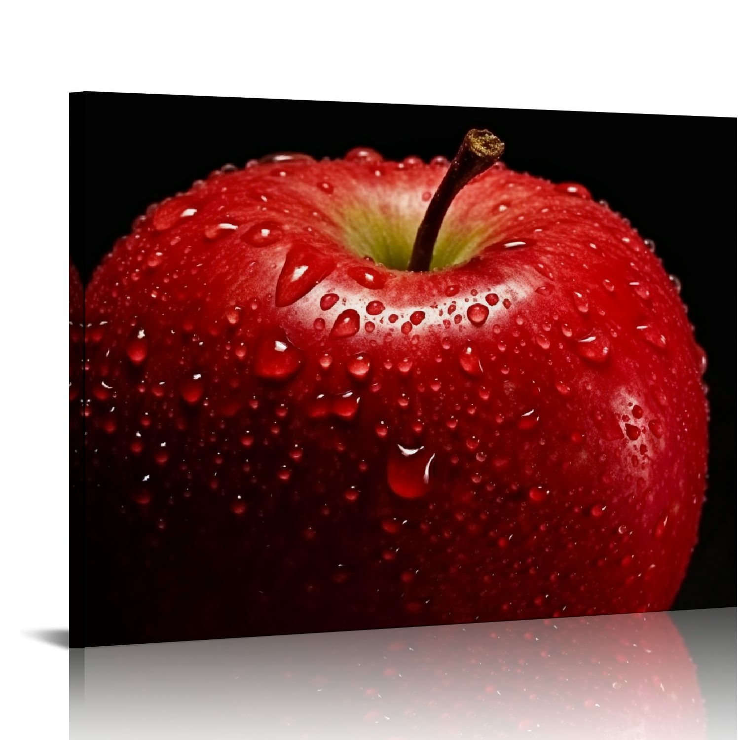 Shiartex Canvas Wall Art Red Fruit Apples Oil Painting Art,Oil Painting ...