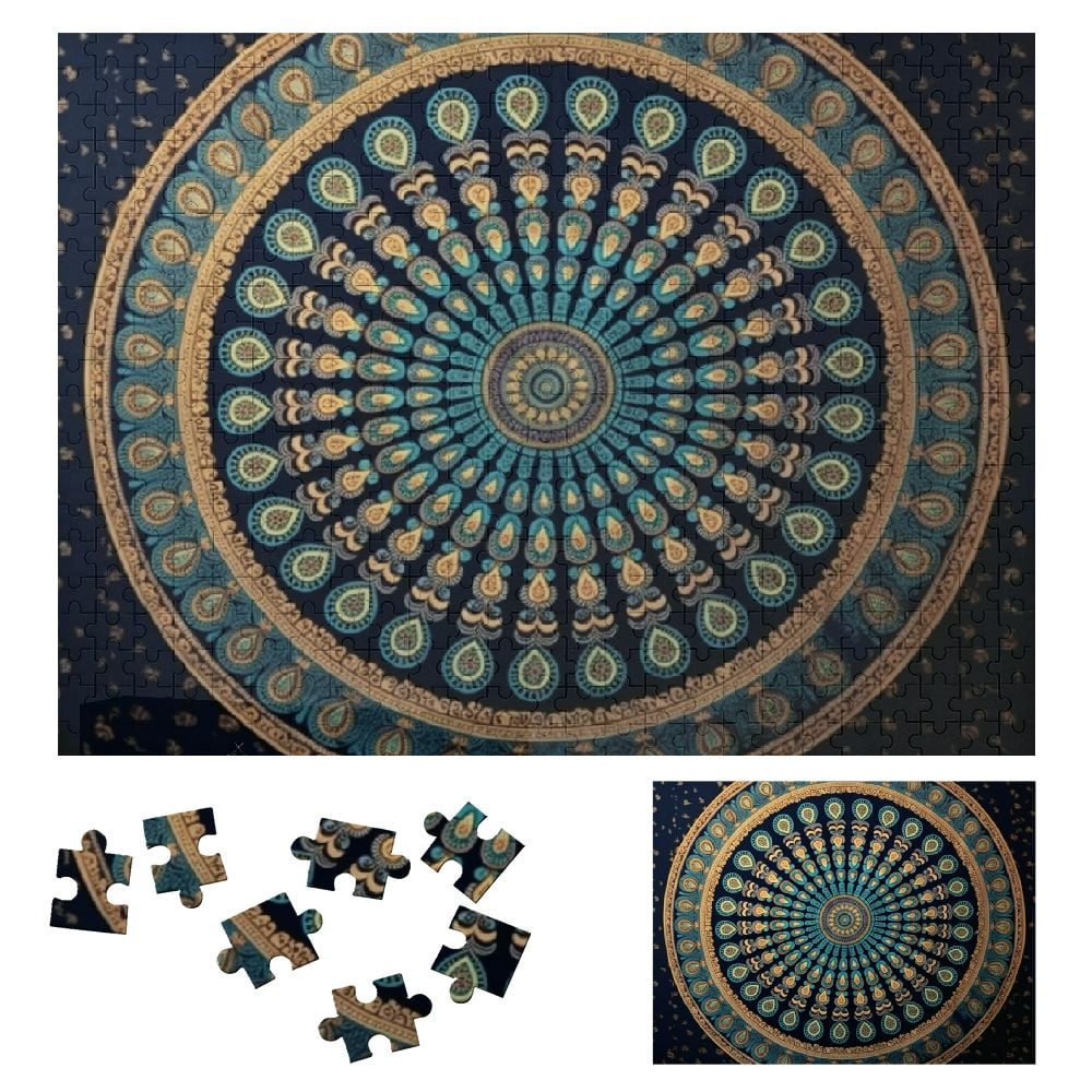 Shiartex Circular Design Wooden Jigsaw Puzzle for Adults and Kids ...
