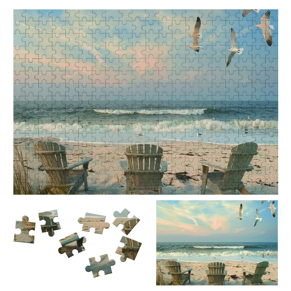 Shiartex Coastal Moonrise Jigsaw Puzzle - Beach Puzzles for Adults ...