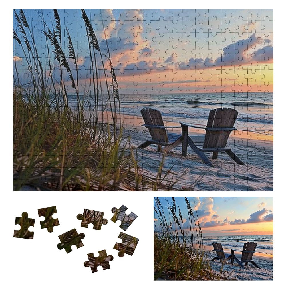 Shiartex Coastal Sunrise- Beach Puzzles for Adults Jigsaw Puzzle Beach ...