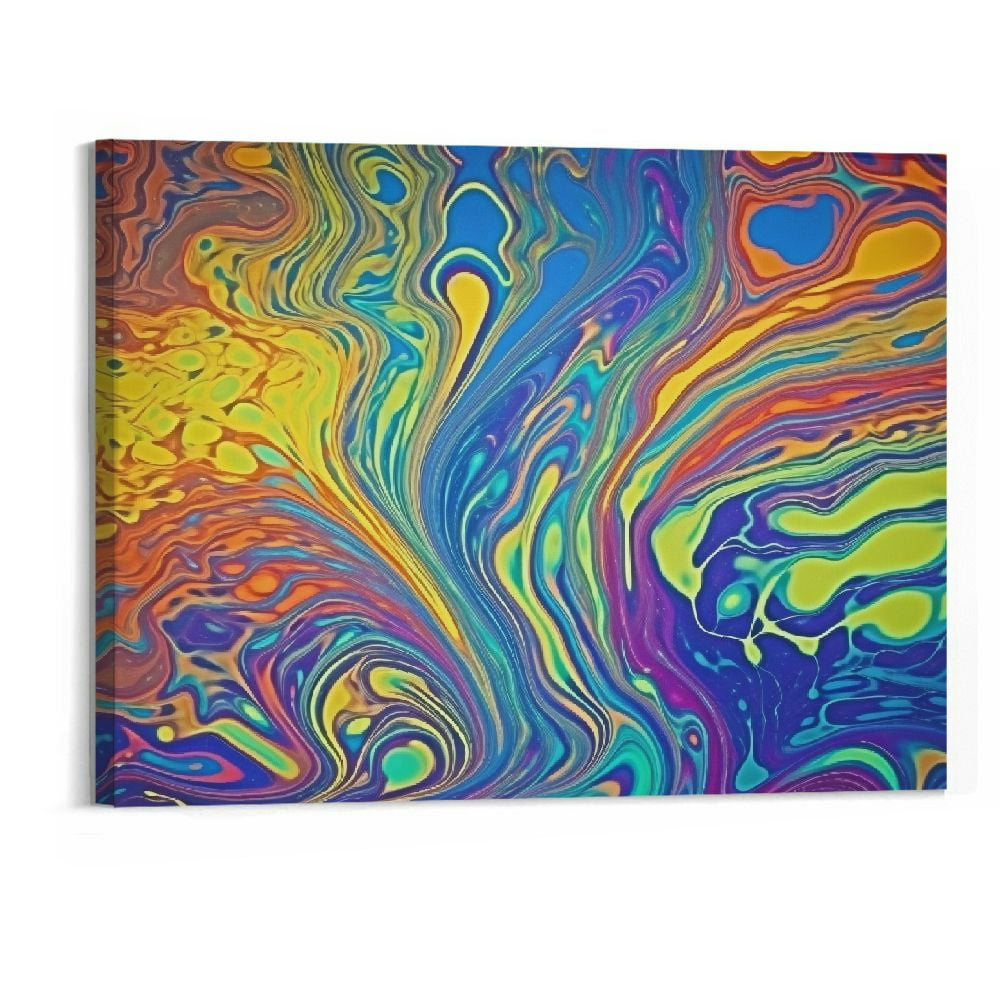 Shiartex Colorful Abstract Canvas Wall Art for Living Room Office Decor ...