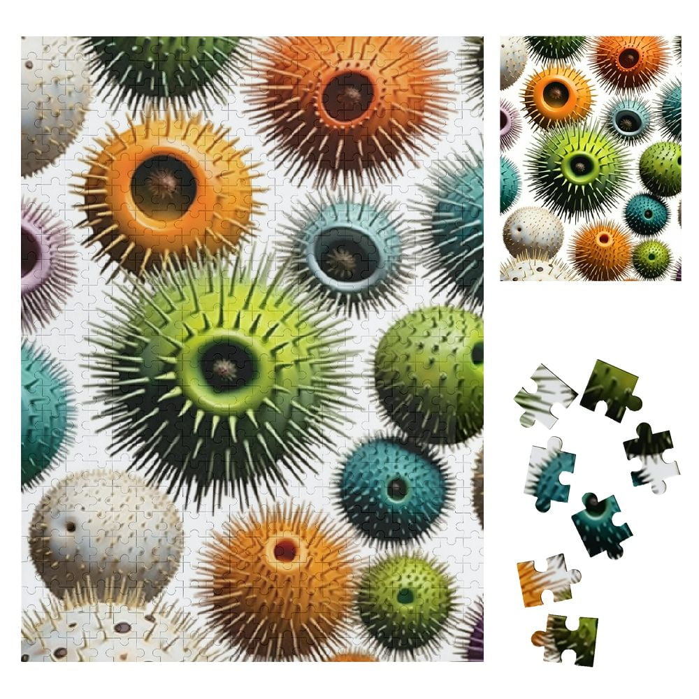 Shiartex Colorful Sea Urchin Puzzles for Adults, Ocean Beach Puzzle ...